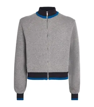 SYSTEM Wool-cotton Zip-up Cardigan