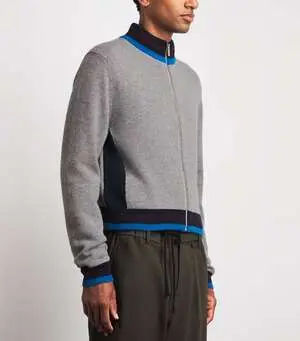 SYSTEM Wool-cotton Zip-up Cardigan