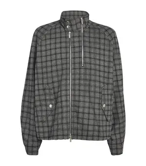 SYSTEM Check Bomber Jacket - Grey