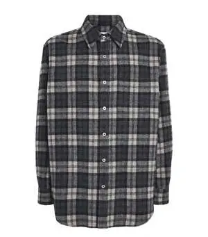 SYSTEM Wool-blend Check Shirt