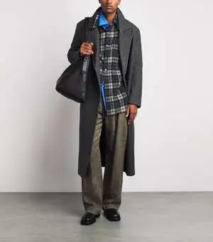 SYSTEM Wool-blend Check Shirt