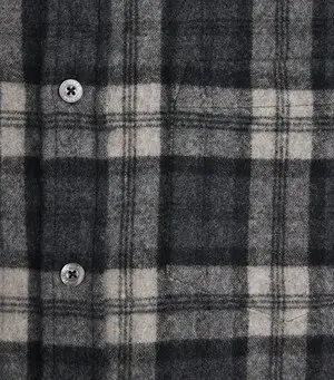 SYSTEM Wool-blend Check Shirt