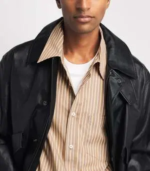 SYSTEM Cotton Stripe Shirt