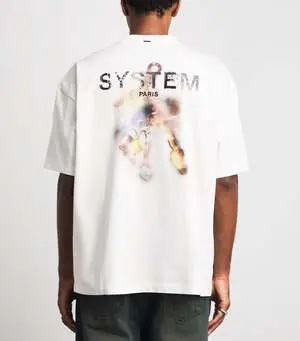 SYSTEM Cotton Logo T-shirt