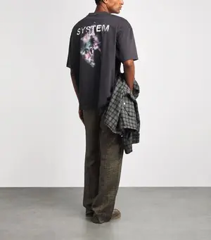 SYSTEM Cotton Logo T-shirt