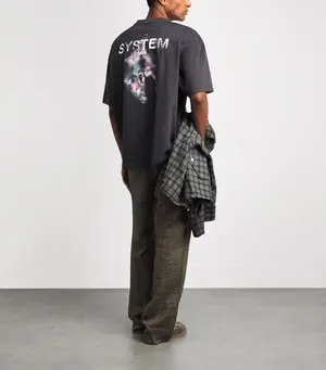 SYSTEM Cotton Logo T-shirt