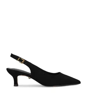 Kurt Geiger Suede Stepney Slingback Pumps - Black