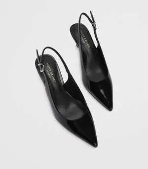 Kurt Geiger Patent Leather Stepney Slingback Pumps