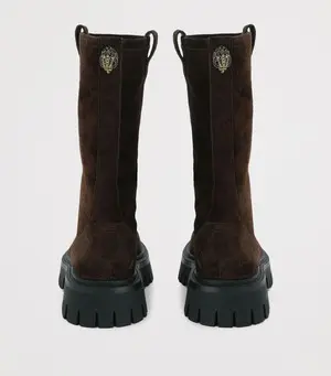 Kurt Geiger Suede Kingly Biker Boots