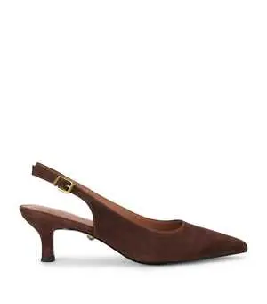 Kurt Geiger Suede Stepney Slingback Pumps - Brown