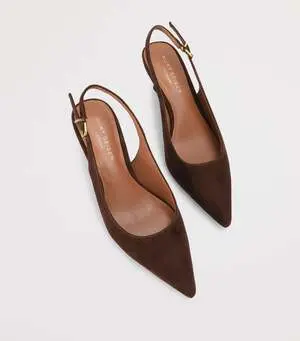 Kurt Geiger Suede Stepney Slingback Pumps
