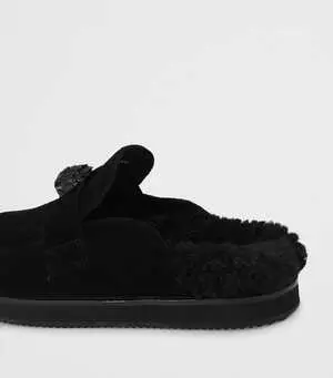 Kurt Geiger Suede Eagle Clog Mules