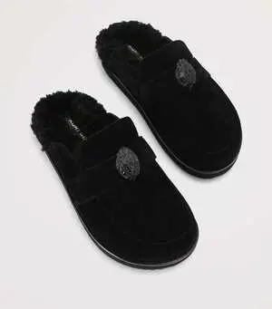 Kurt Geiger Suede Eagle Clog Mules