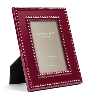 ADDISON ROSS LONDON Lacquer Bobbin Picture Frame - Red