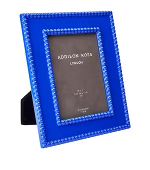 ADDISON ROSS LONDON Lacquer Bobbin Picture Frame - Silver