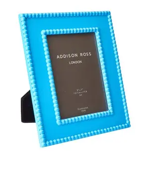 ADDISON ROSS LONDON Lacquer Bobbin Picture Frame - Blue
