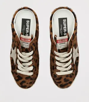 GOLDEN GOOSE Leopard-print Super-star Sabot Sneakers
