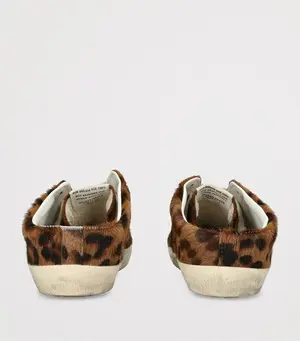 GOLDEN GOOSE Leopard-print Super-star Sabot Sneakers