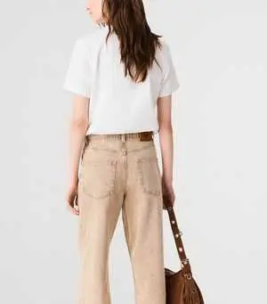 Maje Funnel-neck Zipped T-shirt