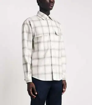 BOSS Virgin Wool-cotton Check Shirt