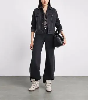 7 For All Mankind Studded Denim Jacket