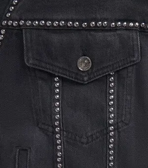 7 For All Mankind Studded Denim Jacket