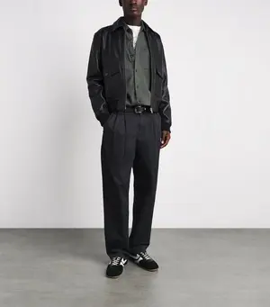 Rag & Bone Cotton Pleated Baggy Chinos