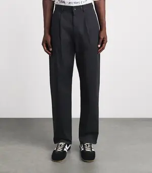 Rag & Bone Cotton Pleated Baggy Chinos