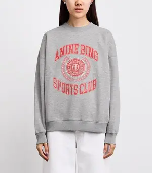 ANINE BING Oversized Miles Collegiate Sweatshirt