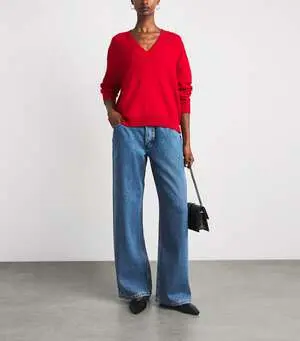 ANINE BING Cashmere V-neck Lee Sweater