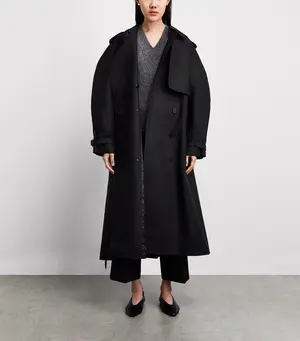 ANINE BING Cotton Pascale Trench Coat