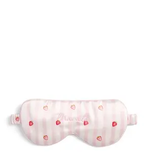 MANITO Mulberry Silk Summer Fruits Eye Mask - Pink