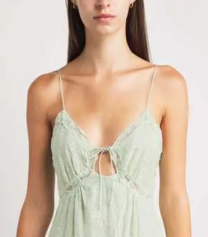 Alice + Olivia Lace-trim Nicky Maxi Dress