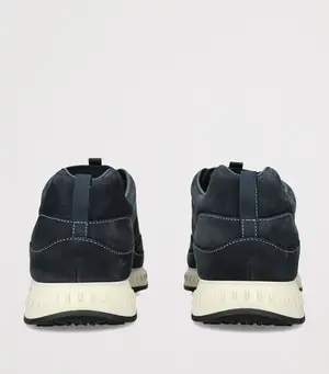 John Lobb Nubuck Leather Stream Elastic Sneakers
