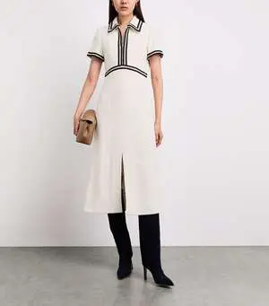 ME+EM Tailored Textured Midi Dress