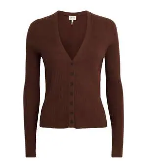 ME+EM Merino Wool-cashmere Slim Cardigan
