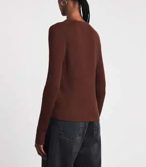 ME+EM Merino Wool-cashmere Slim Cardigan