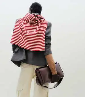 AMI Paris Medium Leather Carrousel Shoulder Bag