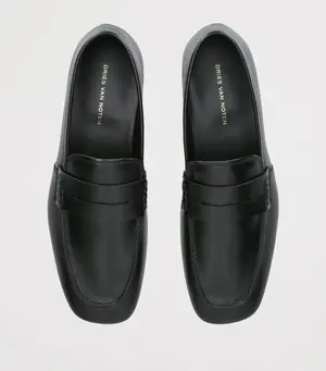 Dries Van Noten Leather Penny Loafers