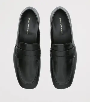Dries Van Noten Leather Penny Loafers