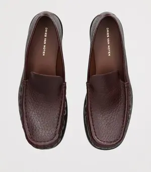 Dries Van Noten Leather Penny Loafers