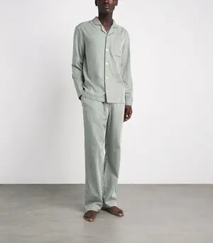 Harrods Cotton Stripe Pyjama Shirt