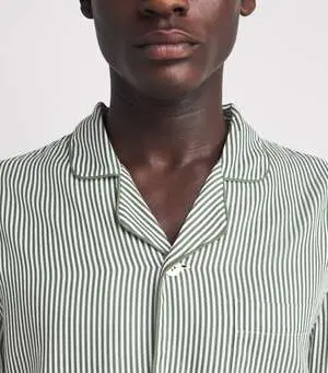 Harrods Cotton Stripe Pyjama Shirt