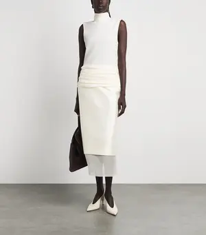 VORANIDA Silk-lined Midi Skirt