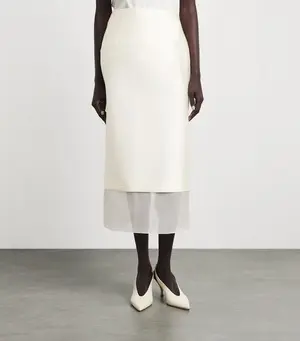 VORANIDA Silk-lined Midi Skirt