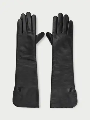 BY MALENE BIRGER Gemilo Leather Gloves - Black