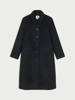 BY MALENE BIRGER Madera Midi Coat - Black