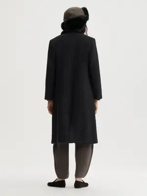BY MALENE BIRGER Madera Midi Coat - Black