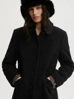 BY MALENE BIRGER Madera Midi Coat - Black