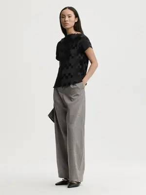 BY MALENE BIRGER Lianna Pleated Satin Top
